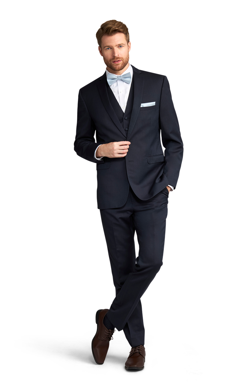 Navy Verona Suit Stitch And Tie