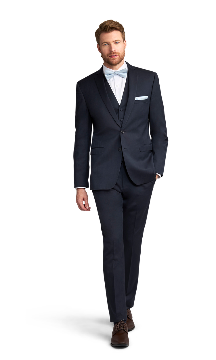 Navy Verona Suit Stitch And Tie