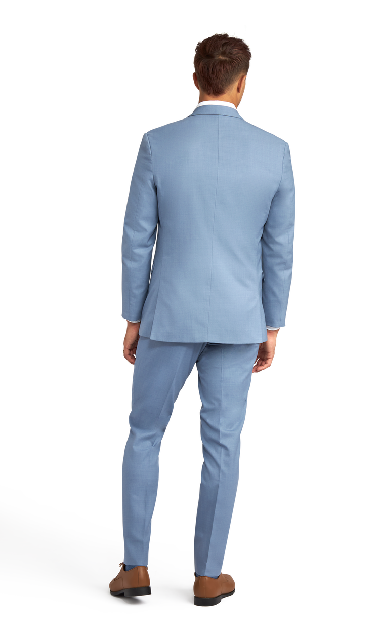 Light Blue Verona Suit Stitch And Tie