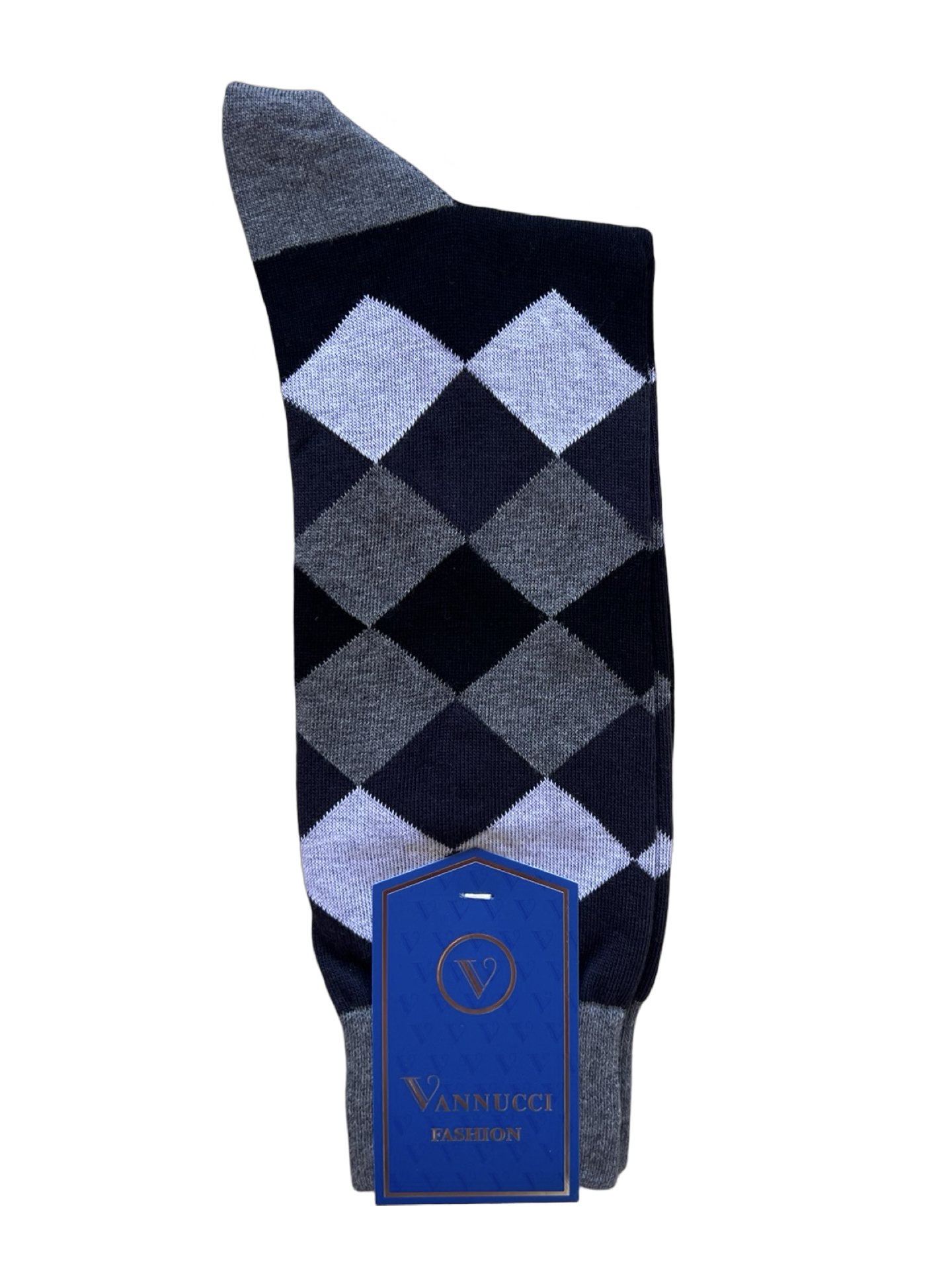 Black Diamond Pattern Socks